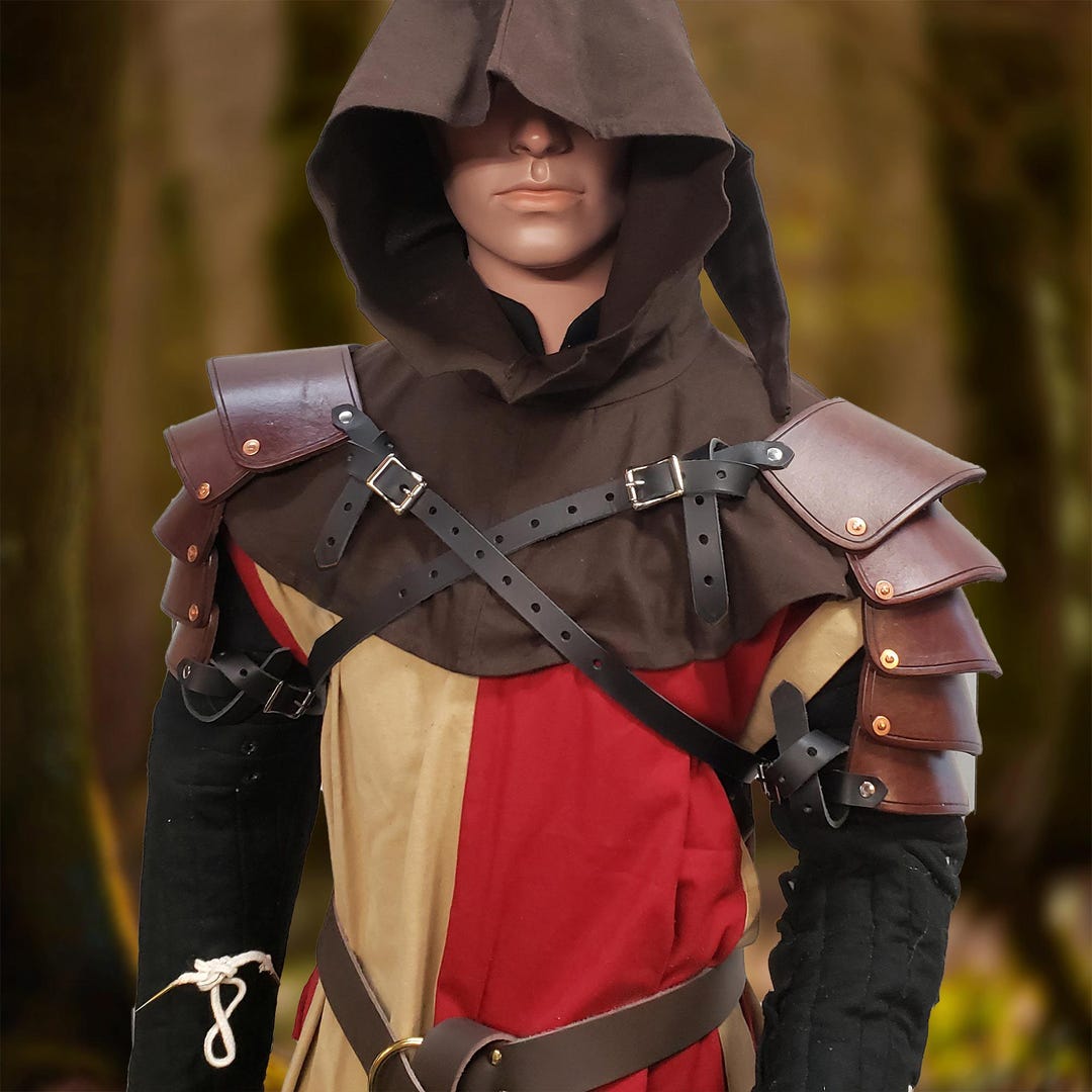 Articulated Leather Pauldrons / SCA / LARP / Costume - Etsy
