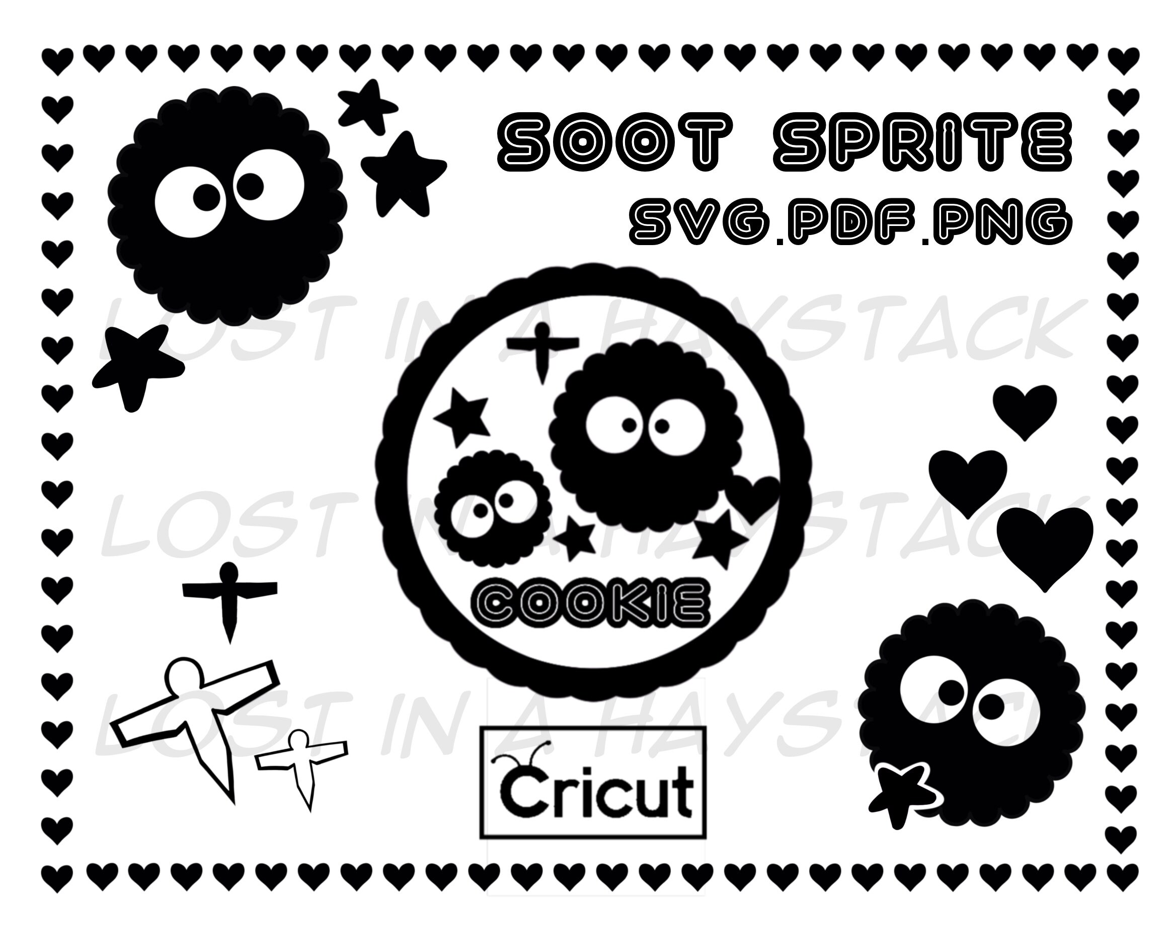 Papercraft Soot Sprite Cut Files Svg Png Pdf Craft Supplies Tools | My ...