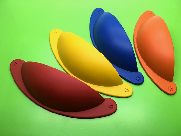 3 Modern Color Door Pull Handle Pink Red Yellow Orange | Etsy