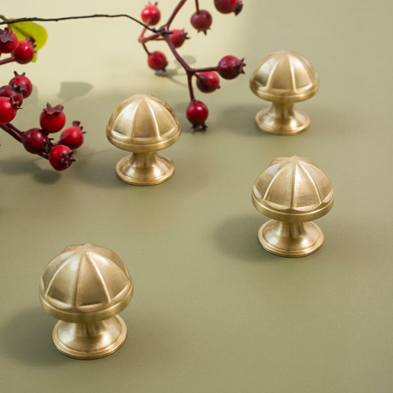 American Brass Cabinet Drawer Small Knob Solid Wardrobe Door - Etsy