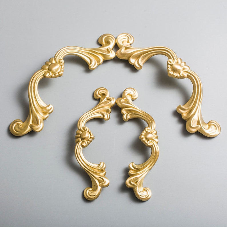 Brass Pull Handle American European-style French Retro Pull | Etsy