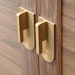 Wardrobe Embedded Invisible Pull Handle Black Cabinet Door Slotted Pull ...