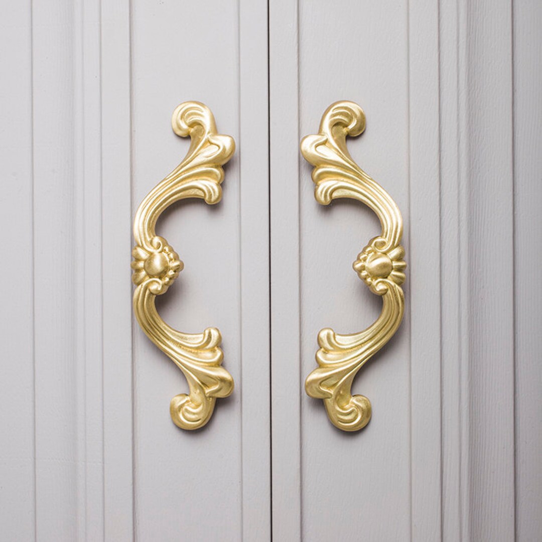 Brass Pull Handle American European-style French Retro Pull - Etsy