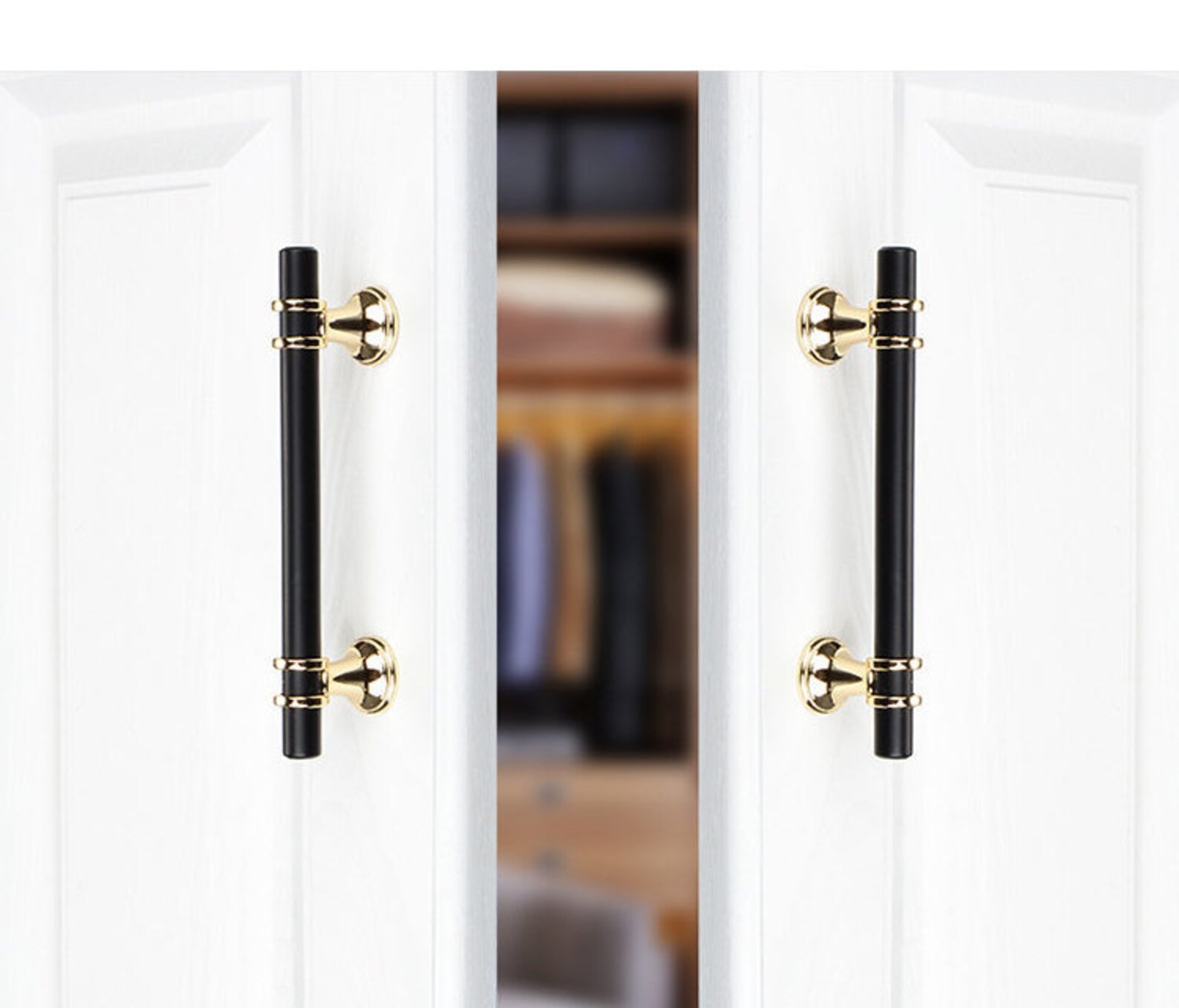 Gold Black Door Pull Handle Wardrobe Door Pull Handle Cabinet - Etsy