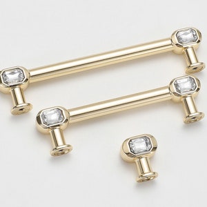 European Gold Crystal Door Pull Handle Drawer Pull Handle Cabinet Pull ...
