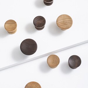 American Wood Knob Light Luxury Wardrobe Drawer Door Knob Decorative ...