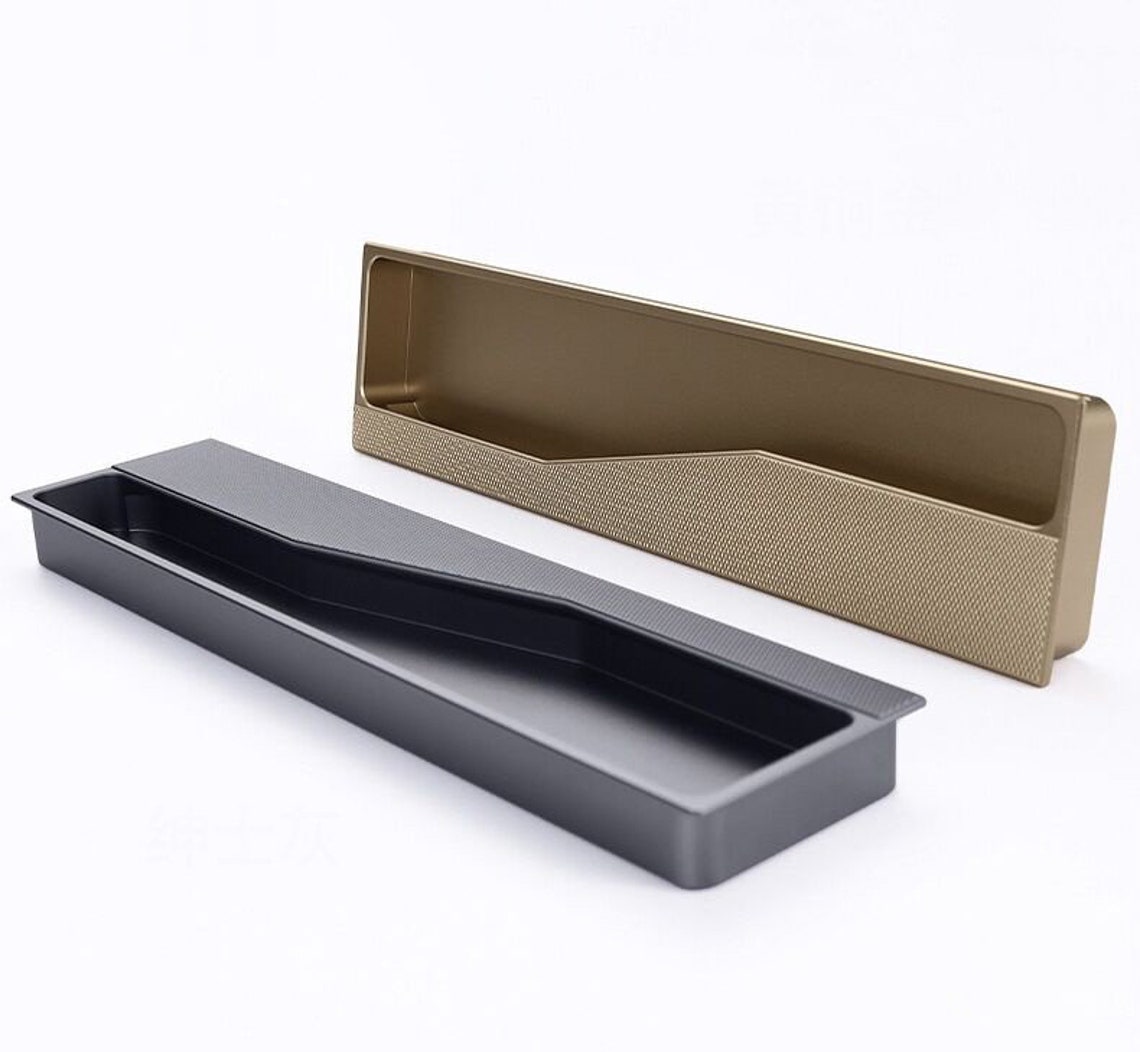 American Wardrobe Embedded Invisible Pull Handle Black Cabinet Door ...