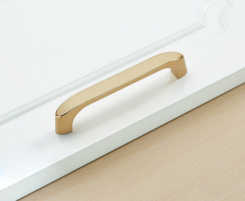 Modern Simple Brass Color Drawer Door Pull Handle Wardrobe - Etsy