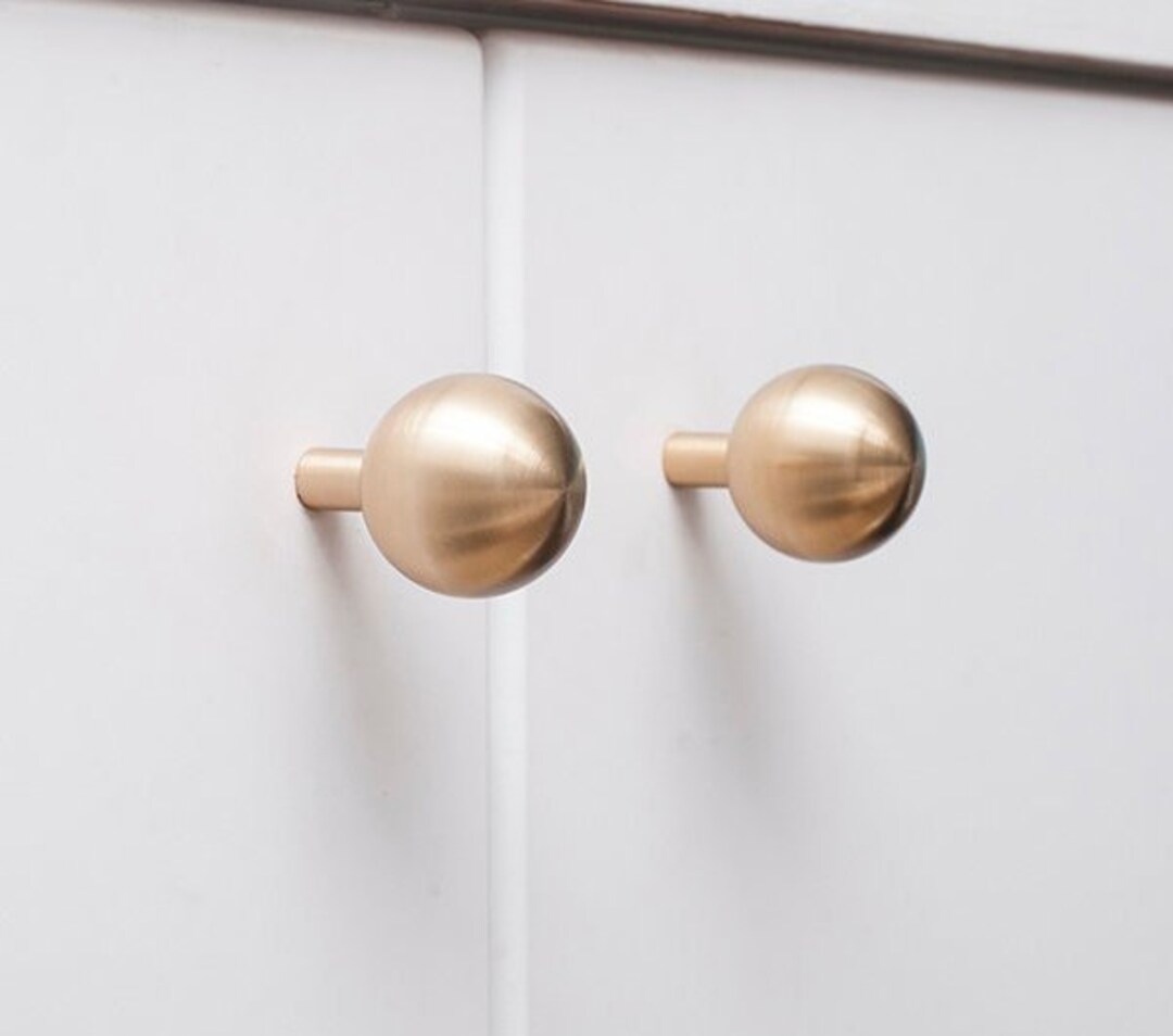 Brass Knob Nordic Wardrobe Simple Door Knob Drawer Knob - Etsy
