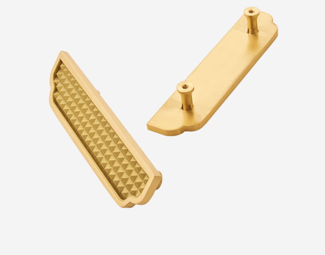 3.78 Solid Brass Wardrobe Cabinet Door Handle New | Etsy