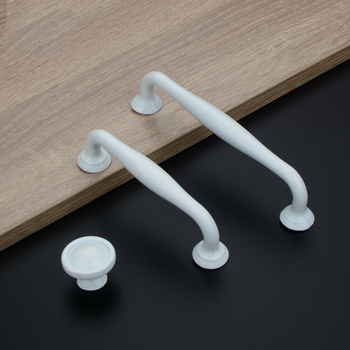 Modern White Drawer Pull Handle Simple Drawer Door Pull Handle - Etsy