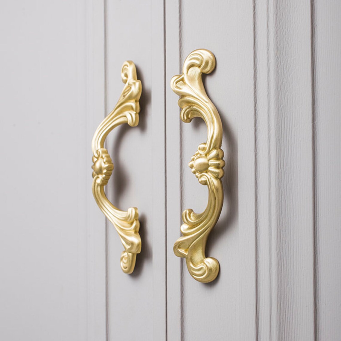 Brass Pull Handle American European-style French Retro Pull | Etsy