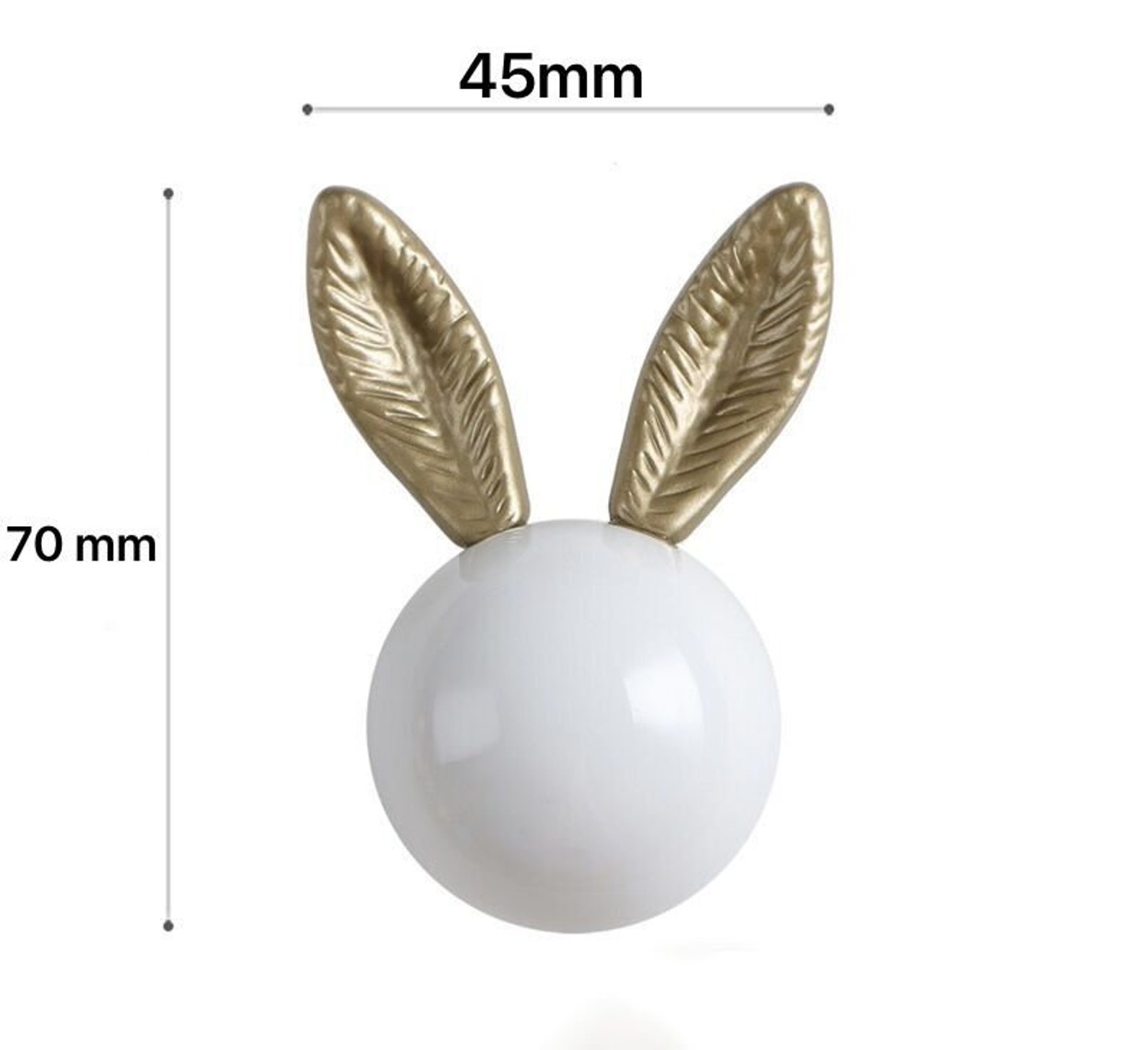 Light Luxury Cute Rabbit Knob Children's Room Wardrobe - Etsy