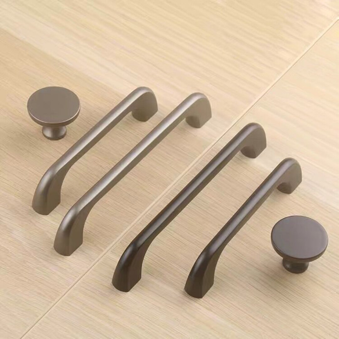 Simple Black Drawer Door Pull Handle Wardrobe Door Pull Handle European ...