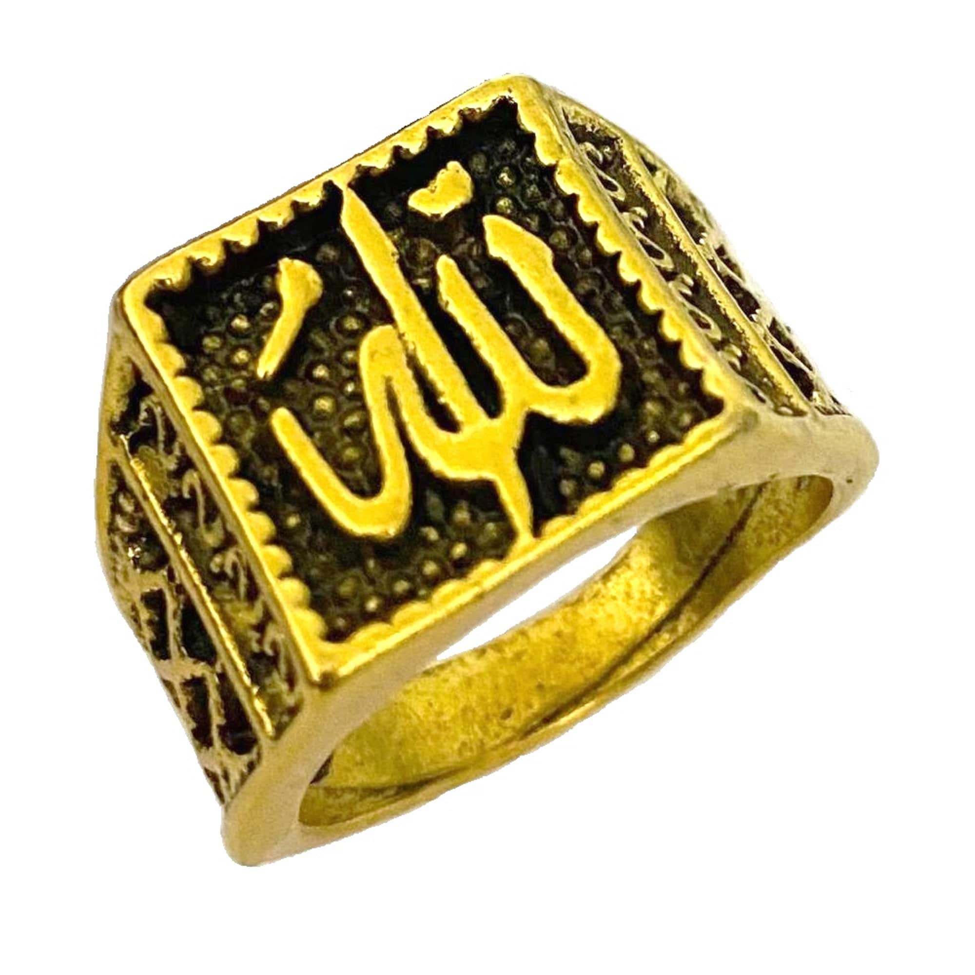 Allah Rasool Muhammad Finger Ring Arabic Islamic Religious Muslim Eid Gift Dress Vintage Style ...