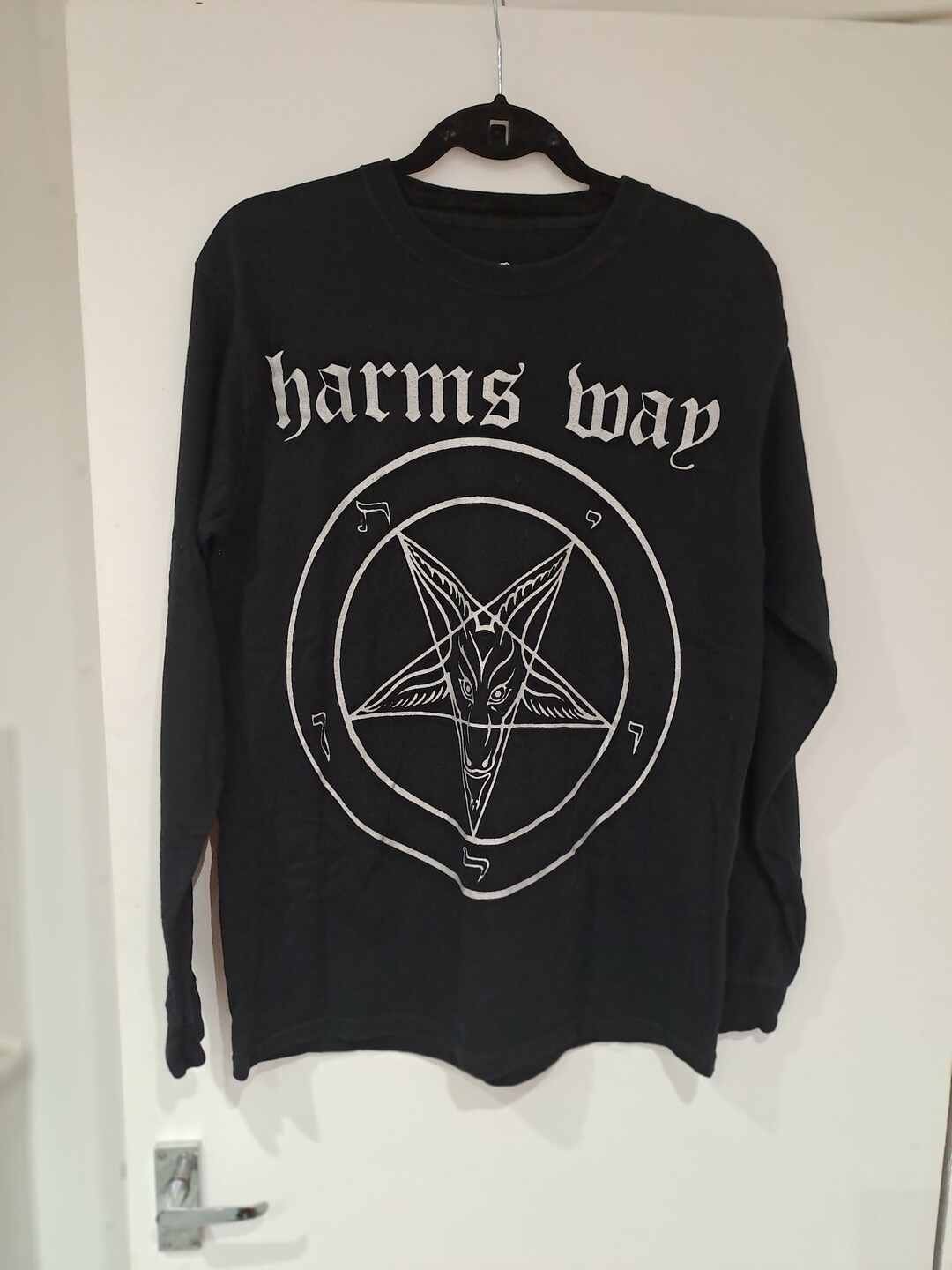 Long Sleeve Rare Harms Way, Baphomet Shirt Medium - Etsy
