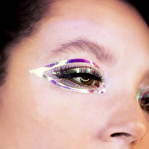 Enchanted Eye Contact - Holographic Lines - Face Gems Stick Jewels ...