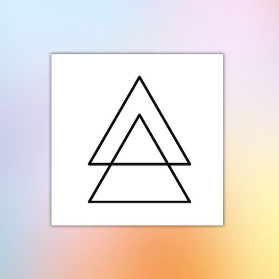 Double Triangle Tattoo Meaning