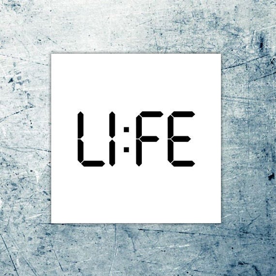 LIFE - Temporary Tattoo (set of 2) - Etsy