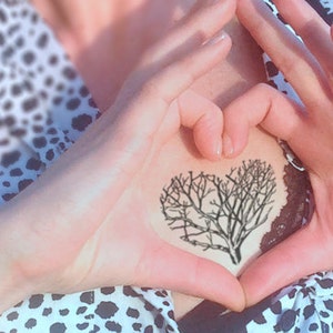 Tree Love - Temporary Tattoo (set of 2) - Etsy
