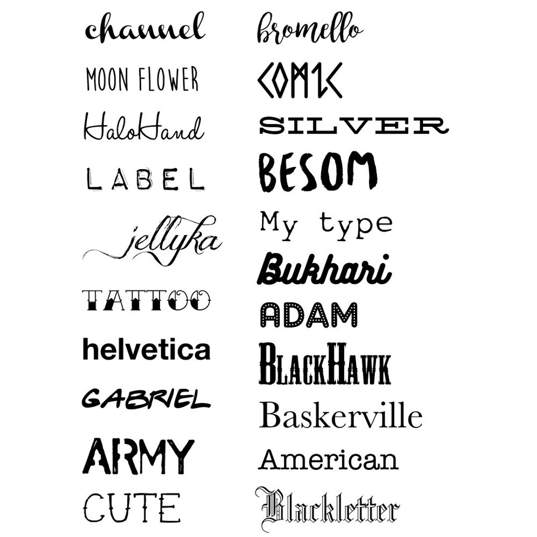 Custom Text Temporary Tattoo - Waterproof - Personalized Temporary ...