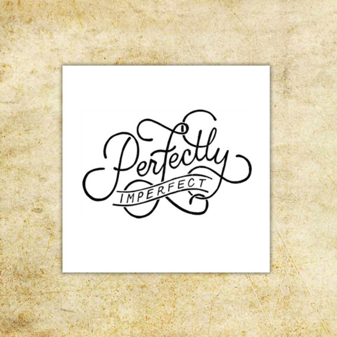 Perfectly Imperfect Temporary Tattoo set of 2 - Etsy