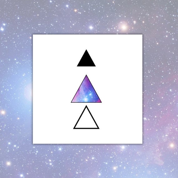 Galaxy Triangle Tattoo