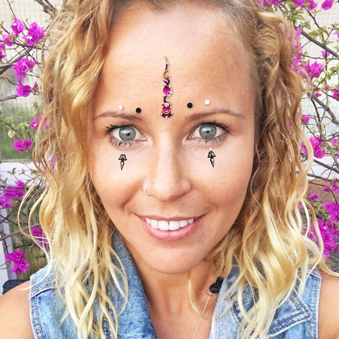 Wild Life Bindi Set Face Gems Stick Bindi Dots Jewels Bindi Dots Bindis ...