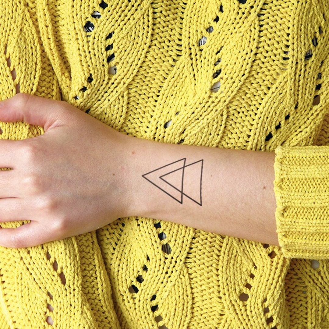 Double triangle tattoo - Dmhtattoos.com