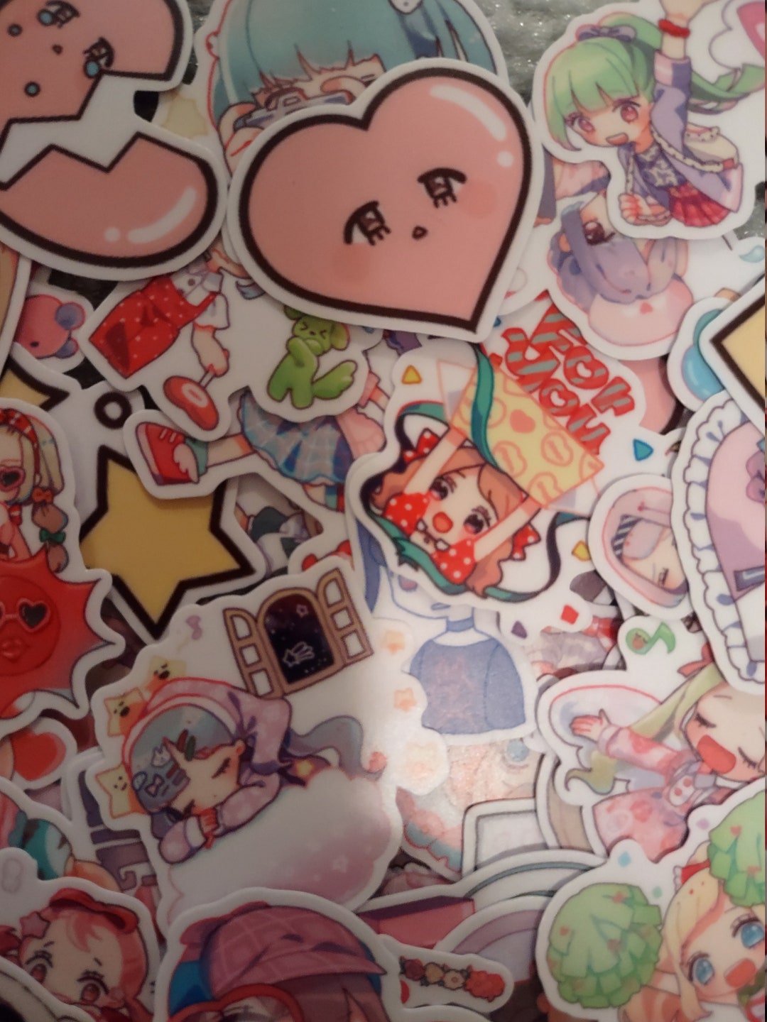 Kawaii Pixel Sticker Pack Pink Stickers Cheap Laptop - Etsy