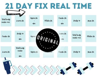 21 Day Fix Real Time Dumbbell Tracker Sheets | Beachbody Workouts ...