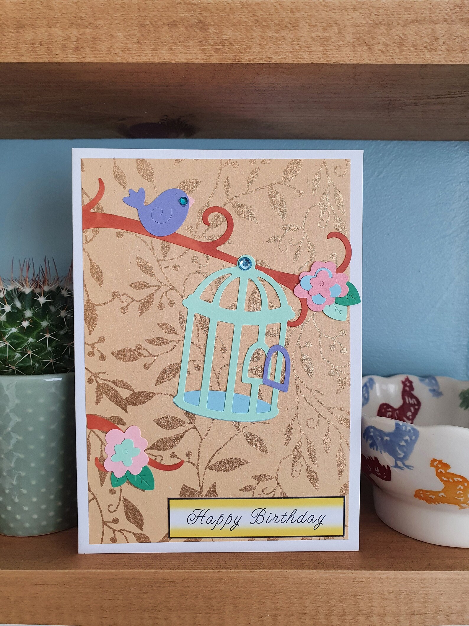 Handmade Bird Card, Happy Birthday, Birthday Wishes, Bird Lover Card ...