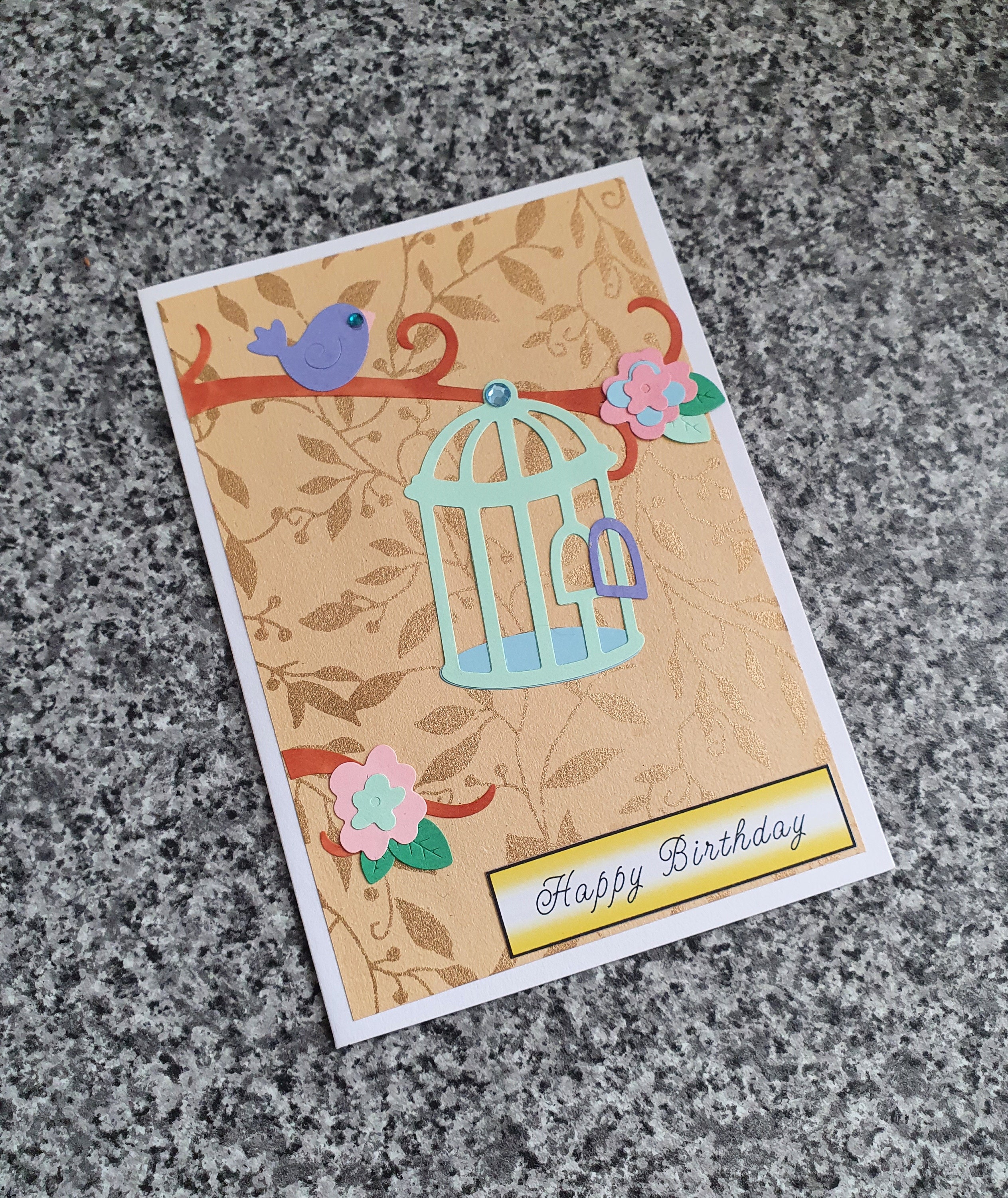 Handmade Bird Card, Happy Birthday, Birthday Wishes, Bird Lover Card ...