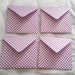 Purple Striped Envelopes, Patterned Decorative Envelopes, Set of Four ...