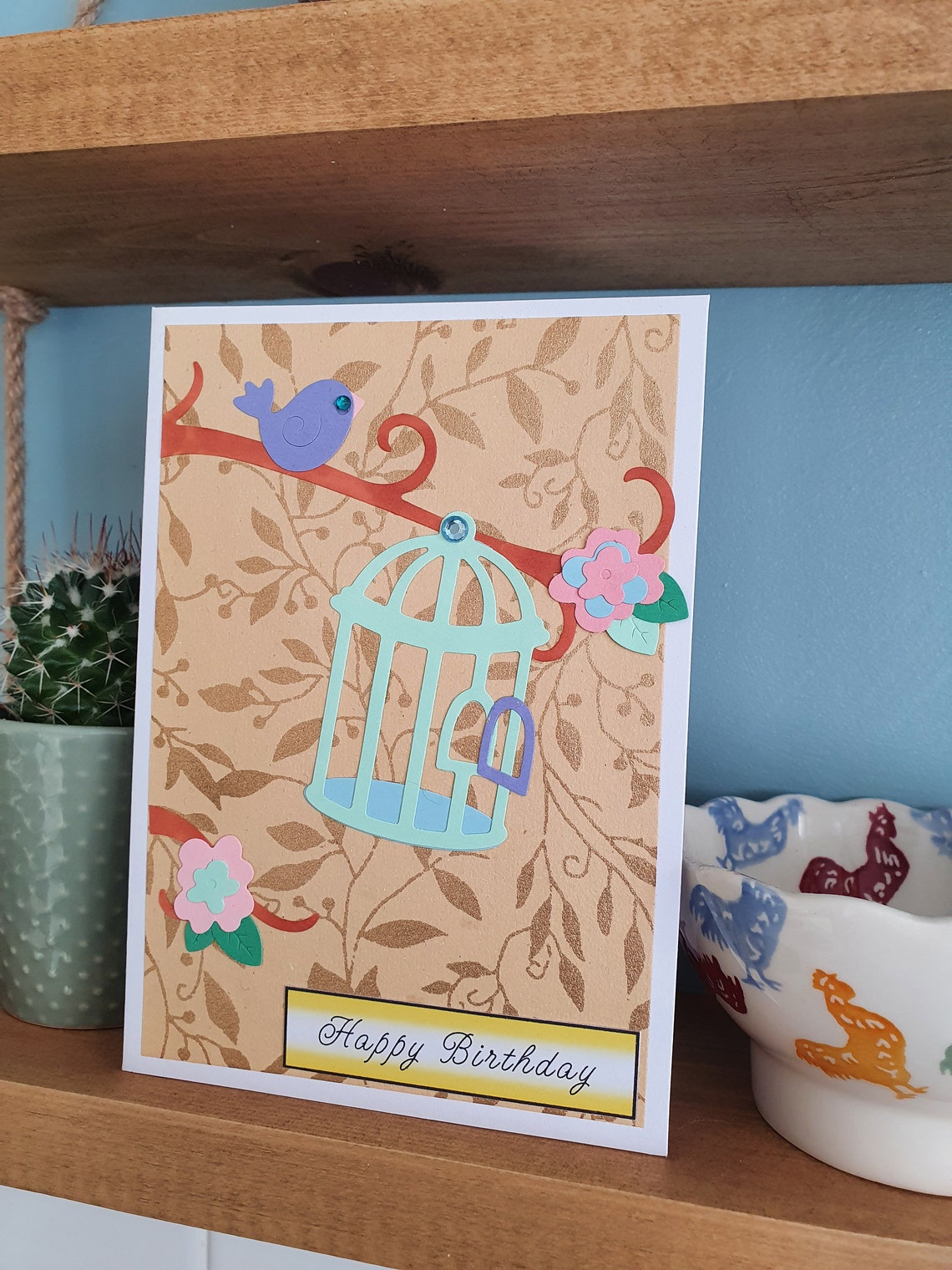 Handmade Bird Card, Happy Birthday, Birthday Wishes, Bird Lover Card ...