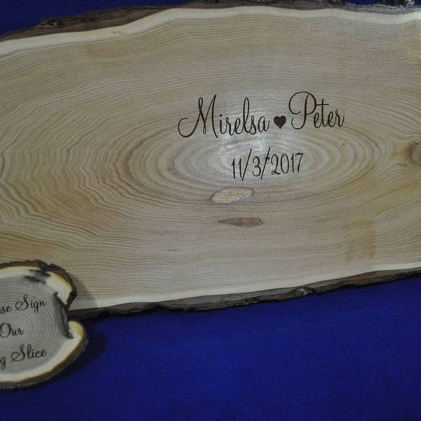 Wood Slab Guest Book - Etsy