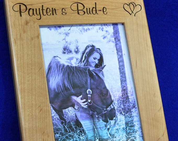 Horse Gift Horse Frame Horses Custom Picture Frame Horse Lover Gift Pet ...