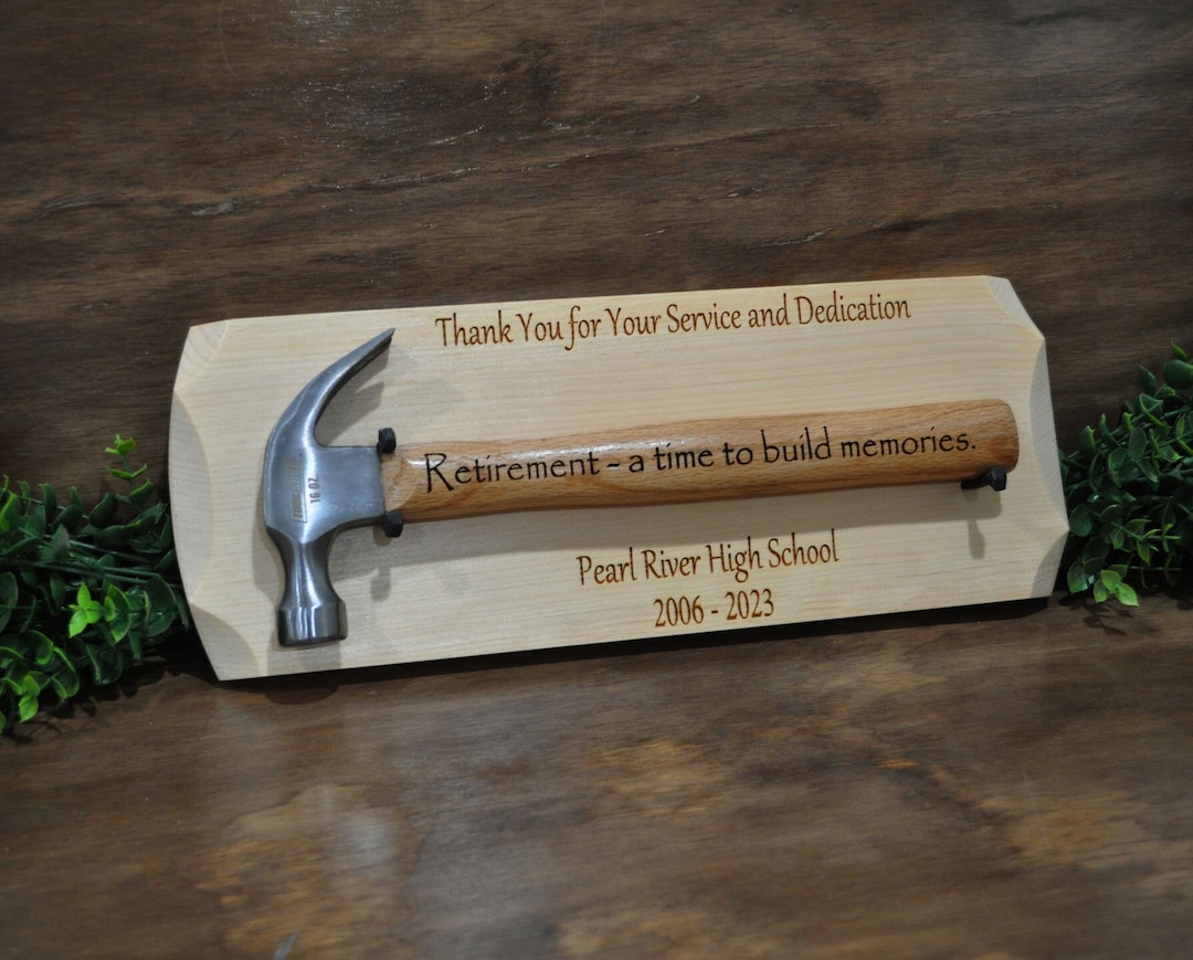 Gift for Teacher, Retirement Gifts, Appreciation, Retirement Plaque ...