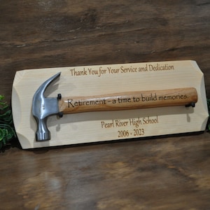 Gift for Teacher, Retirement Gifts, Appreciation, Retirement Plaque ...