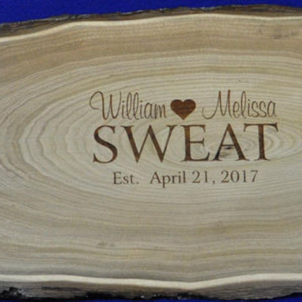 Wood Slab Guest Book - Etsy