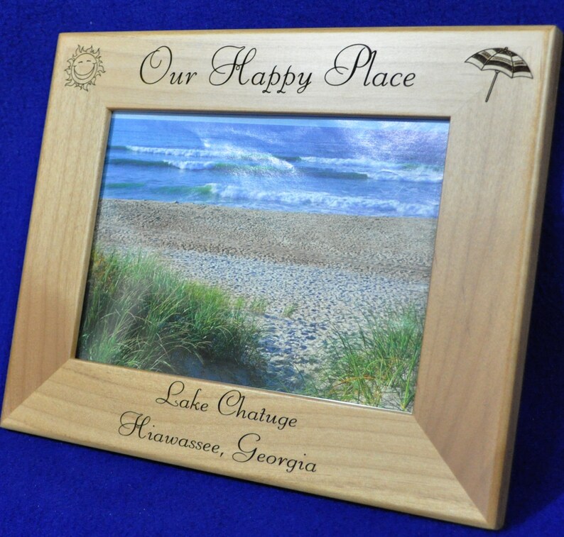 Vacation Frame Vacation Gift Picture Frame Engraved - Etsy