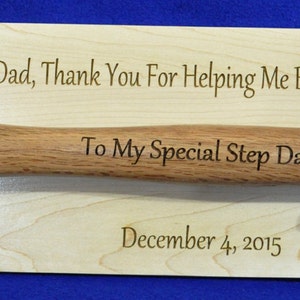Step Father Gift ~ Wedding Gift for Step Dad ~ Gift to Dad ~ Engraved ...