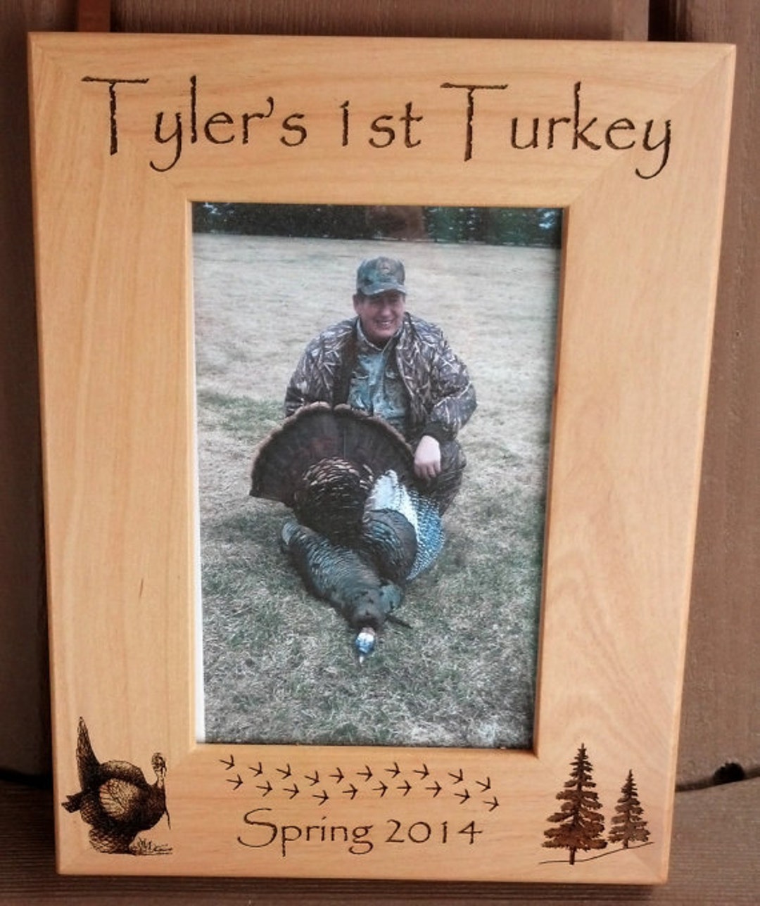 Turkey Hunting ~ First Turkey Frame ~ 1st Turkey ~ Gift for Hunter ...