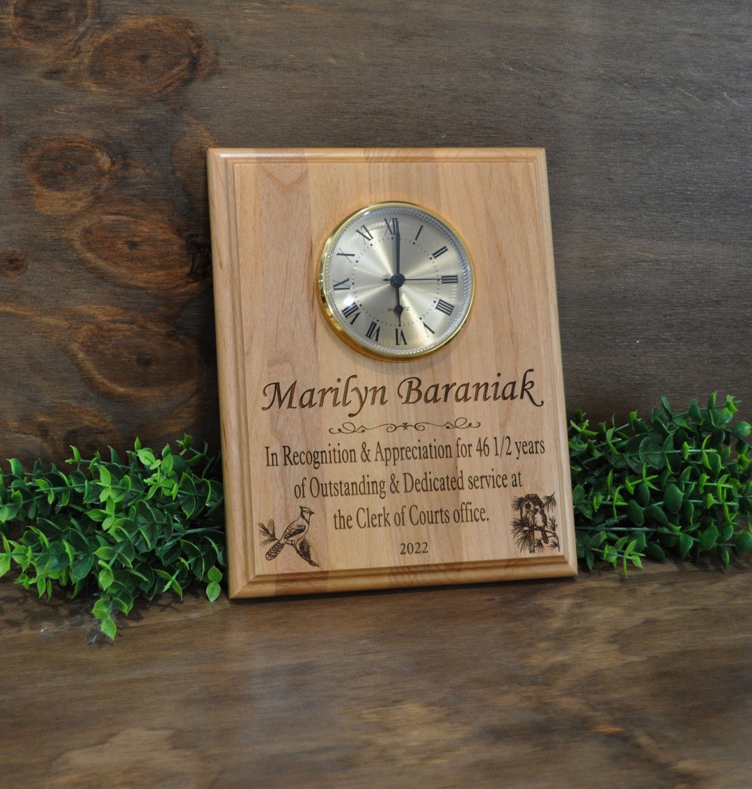 Retirement Gift, Appreciation Gift for Employee, Clock Gift, Gifts for ...