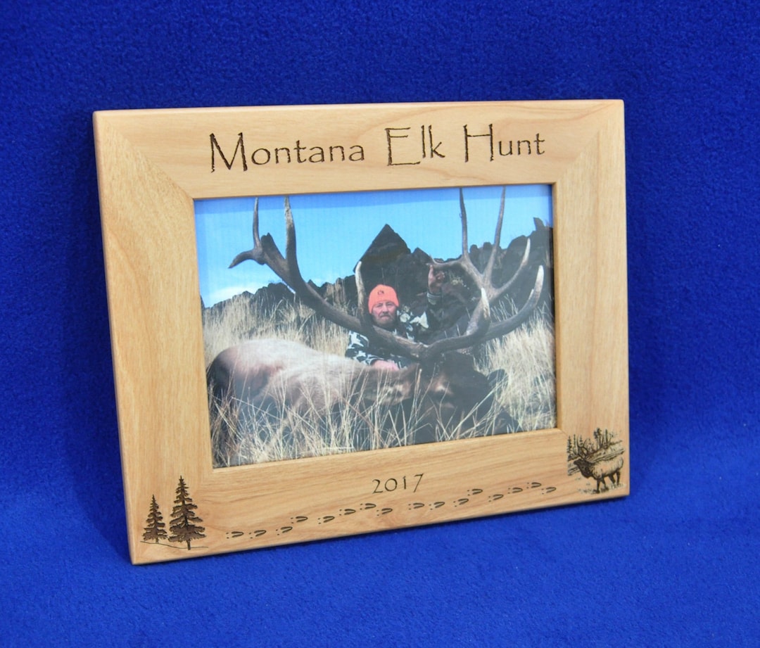 Hunting Elk Hunting Hunting Frame Hunting Gift Gift for Hunter Hunting ...