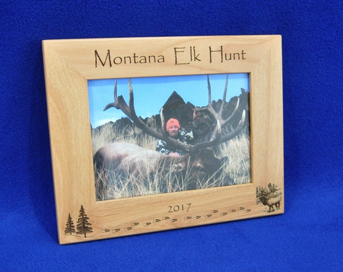 Hunting ~ Elk Hunting ~ Hunting Frame ~ Hunting Gift ~ Gift for Hunter ...