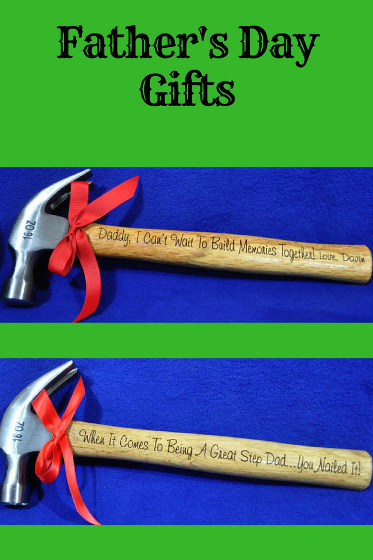 Step Dad Gift ~ Engraved Hammer ~ Stepfather Gift ~ Christmas Gift for ...