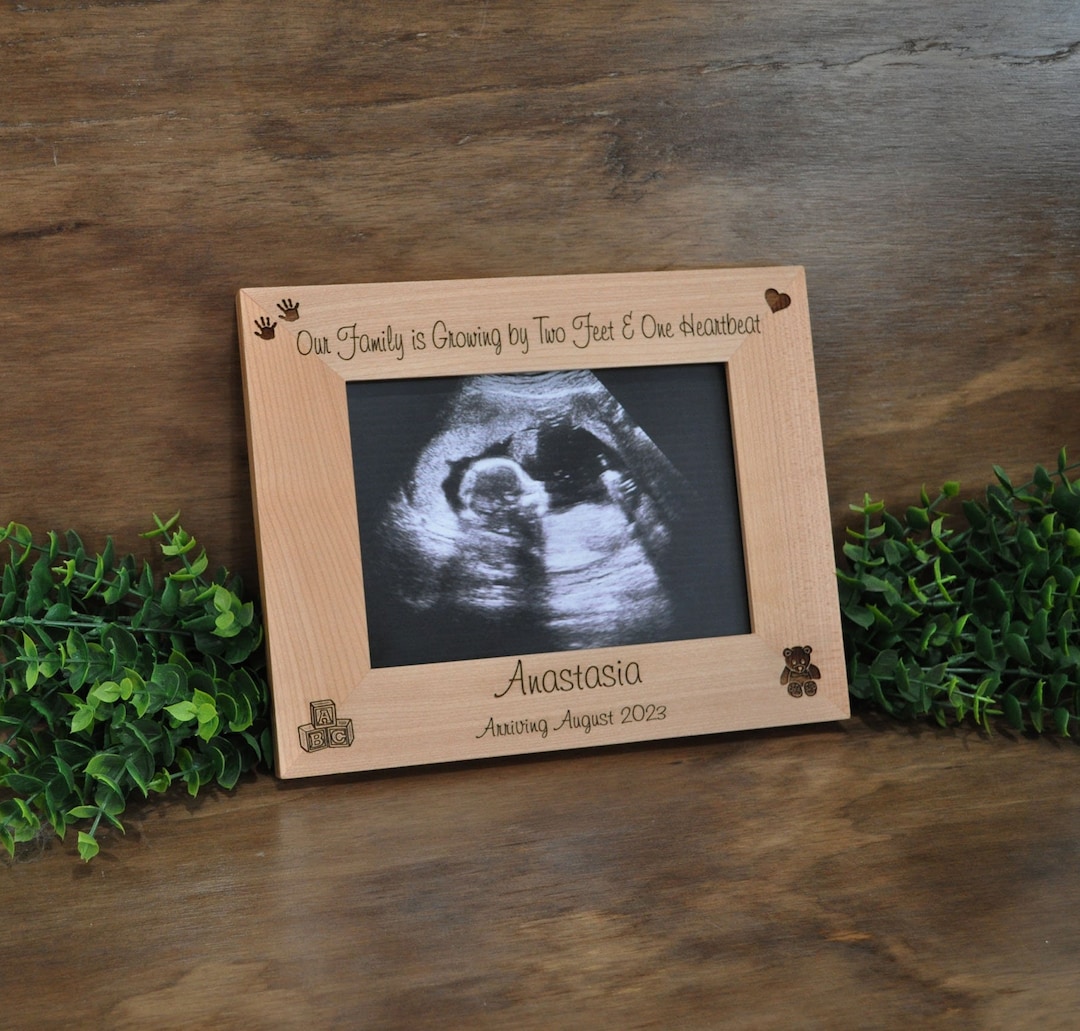 Pregnancy Announcement, Pregnancy Reveal, Baby Reveal, Ultrasound Frame ...