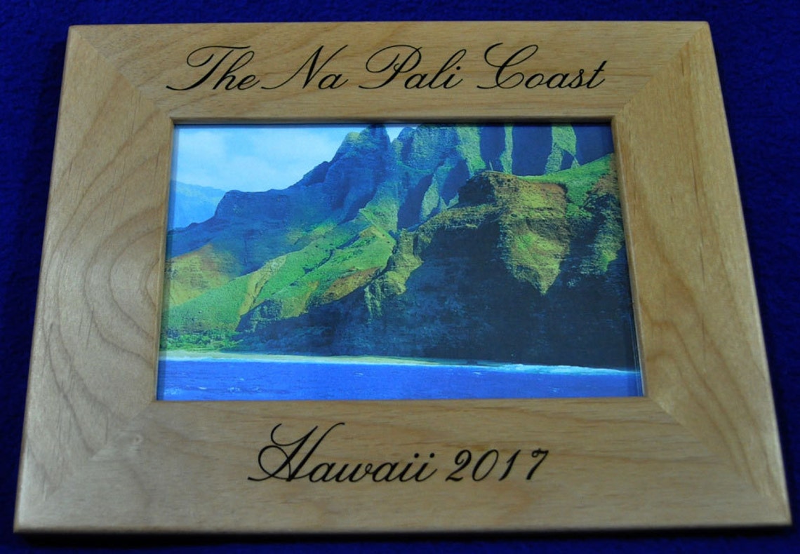 Vacation Frame Vacation Gift Custom Picture Frame | Etsy