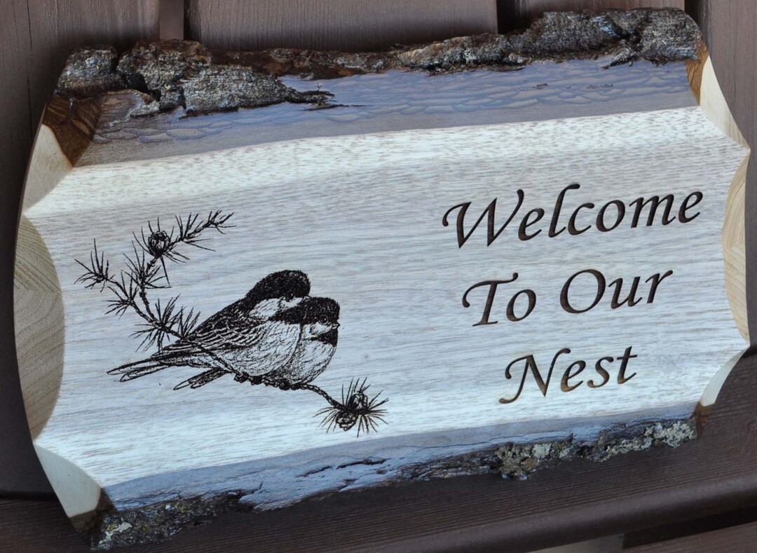 Welcome Sign. Live Edge. Grandma Gift. Reclaimed Wood. Bird Lover Gift ...